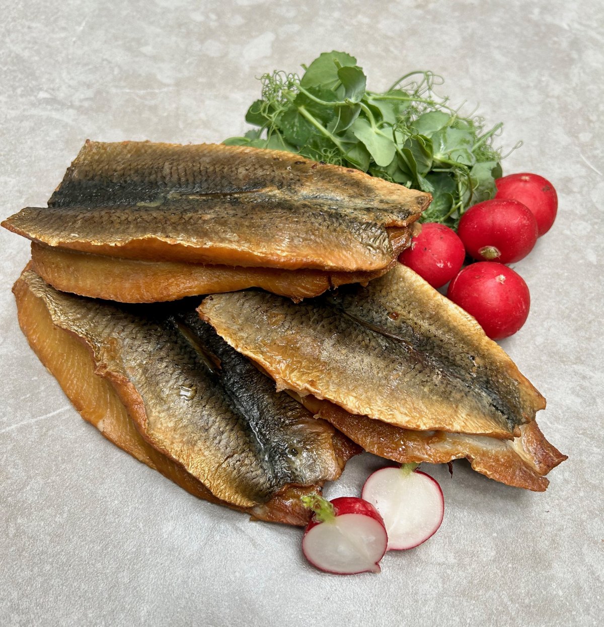 Røget sildefilet, 1 kg. - Sild - Nordbornholms Røgeri